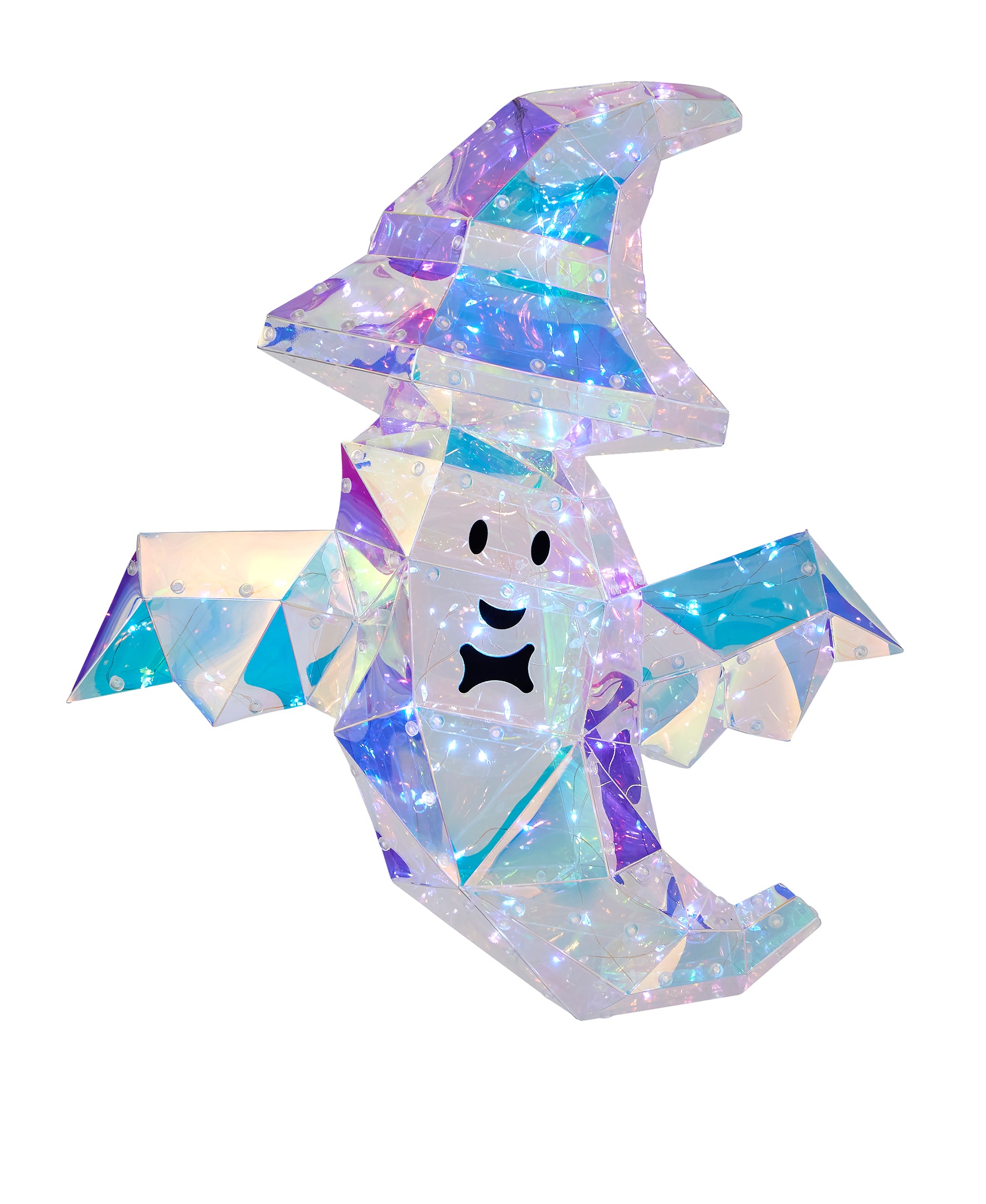 Prismatic Iridescent Wizard Ghost 16", LED lights – Seasonal LLC